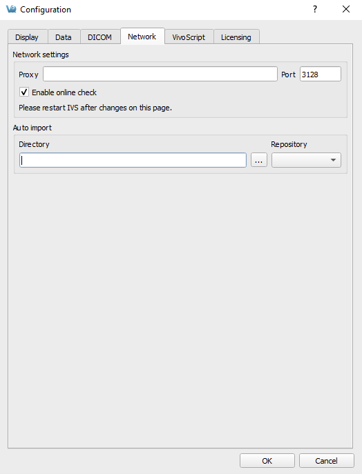 Network | VivoQuant User Manual